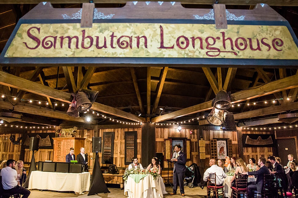 Sambutan Longhouse at Tiger Trail | Wild Weddings